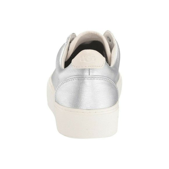 UGG | Shoes | Ugg Womens Sneakers Zilo Metallic Silver Gary Sneaker ...